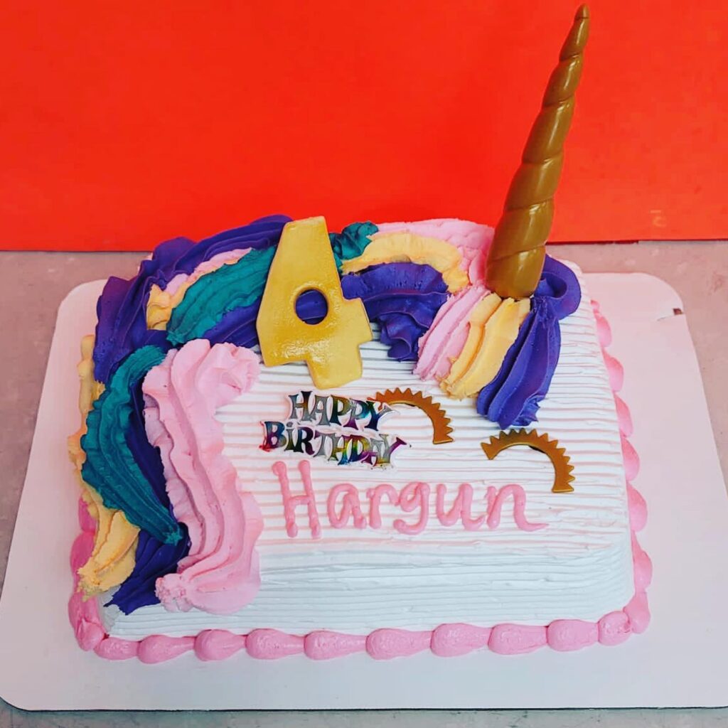 Custom 4th Birthday Cake