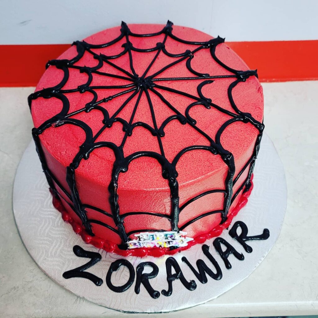 Custom Birthday Spiderman Cake (2)
